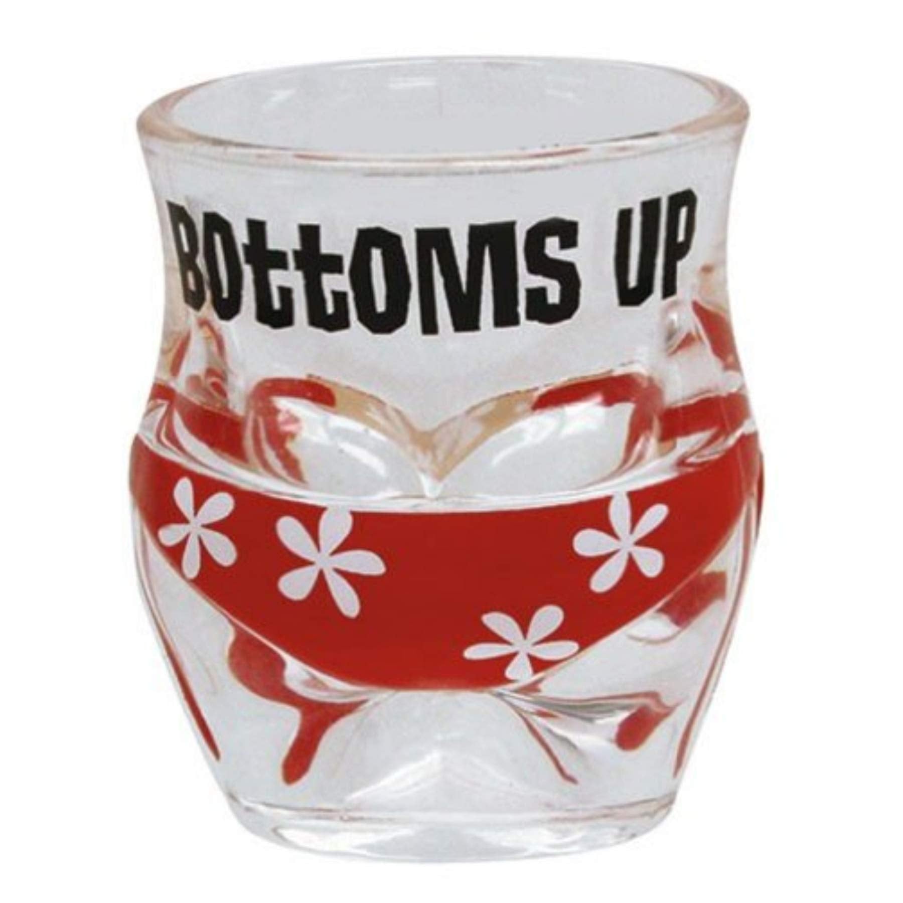 Hawaiian Shot Glass Bottoms Up Butt Plumeria Red – Buns of Maui